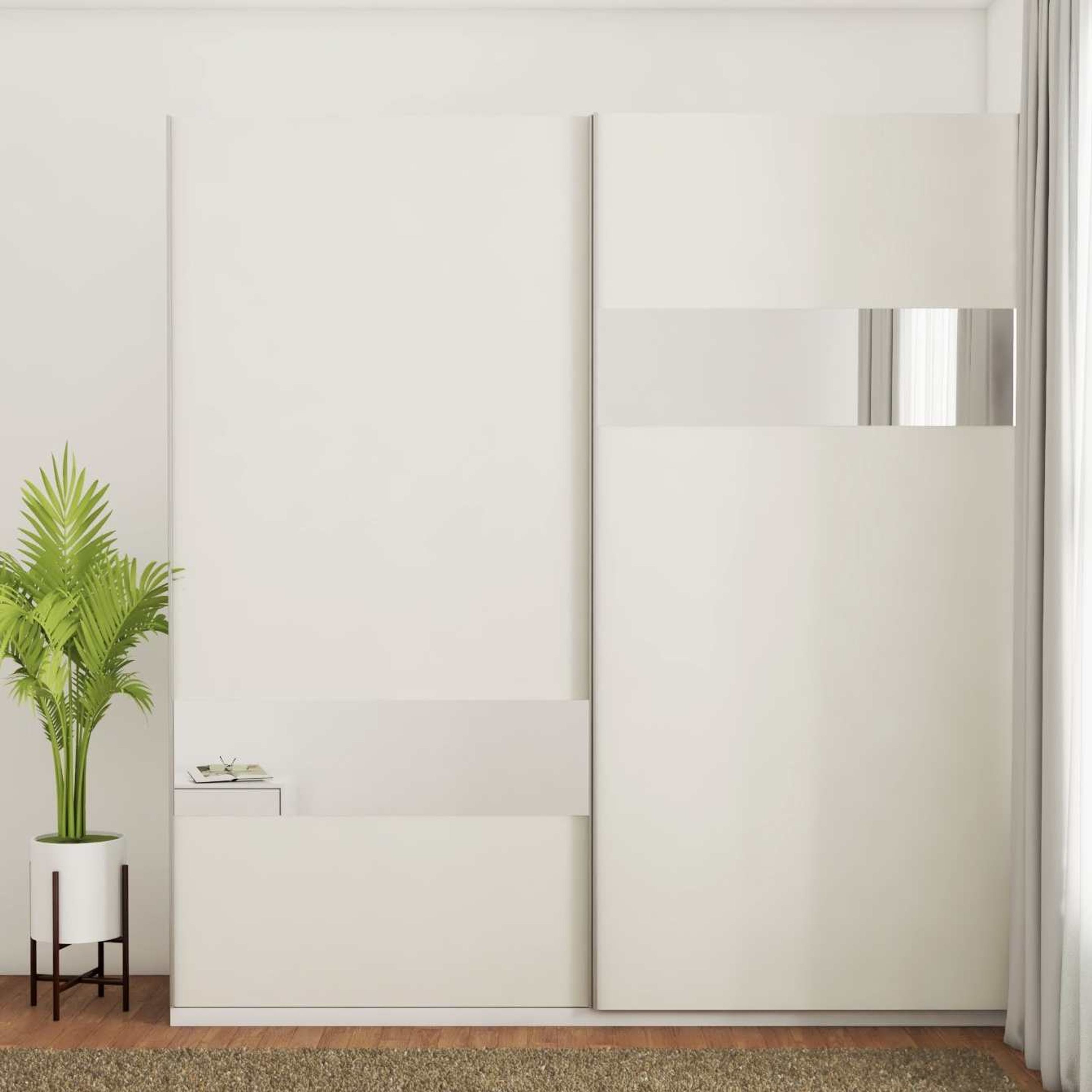 Low-Maintenance Seamless White Laminates Design | Livapace