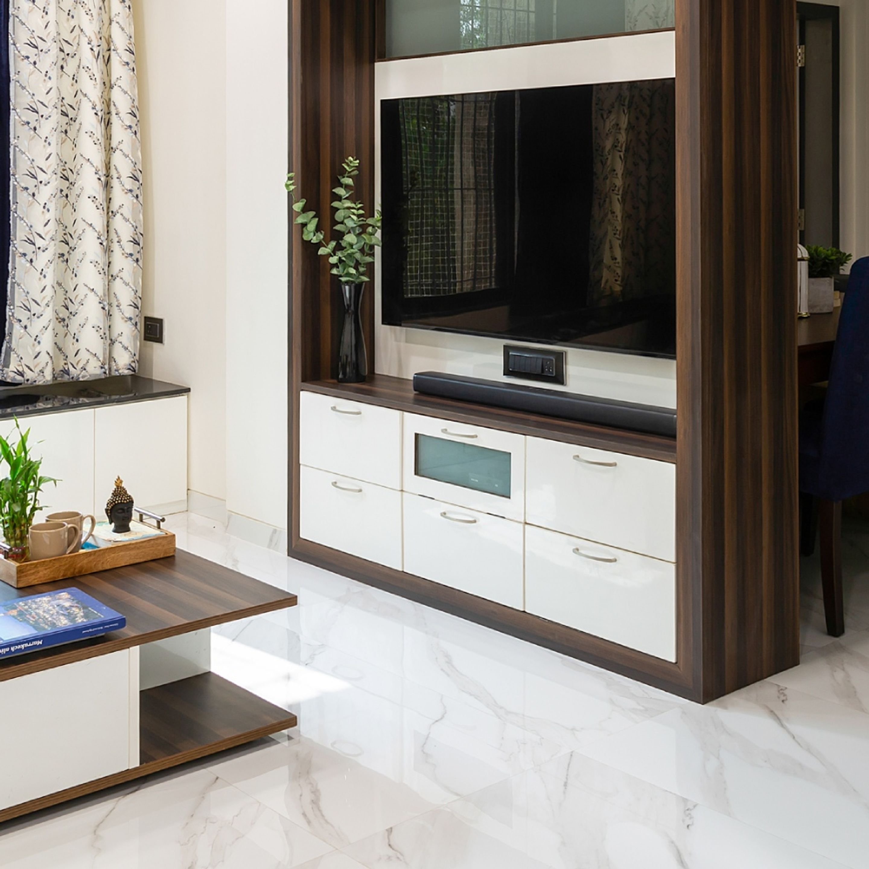 Low-Maintenance Flooring Tiles With A Glossy Finish | Livspace