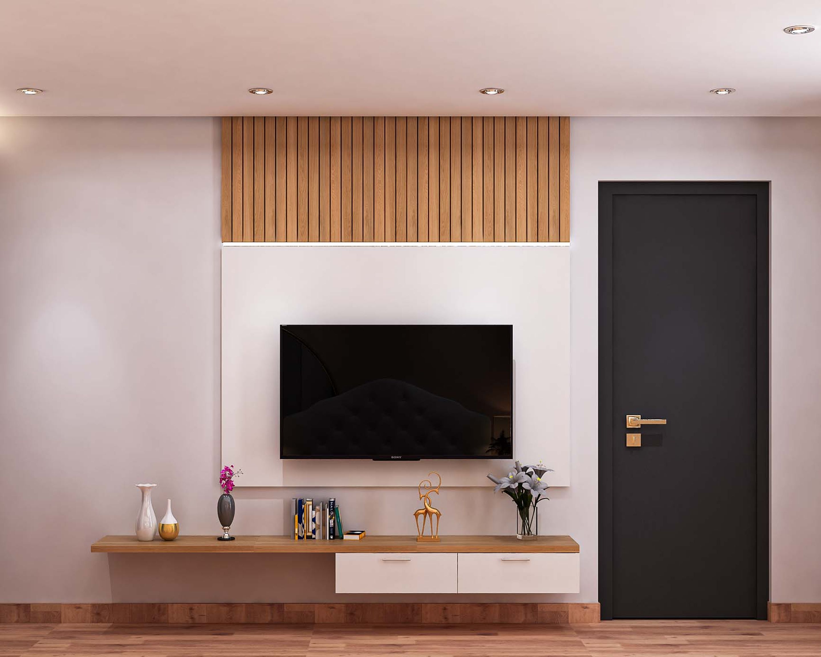 Classic TV Unit With Elegant Aesthetics | Livspace