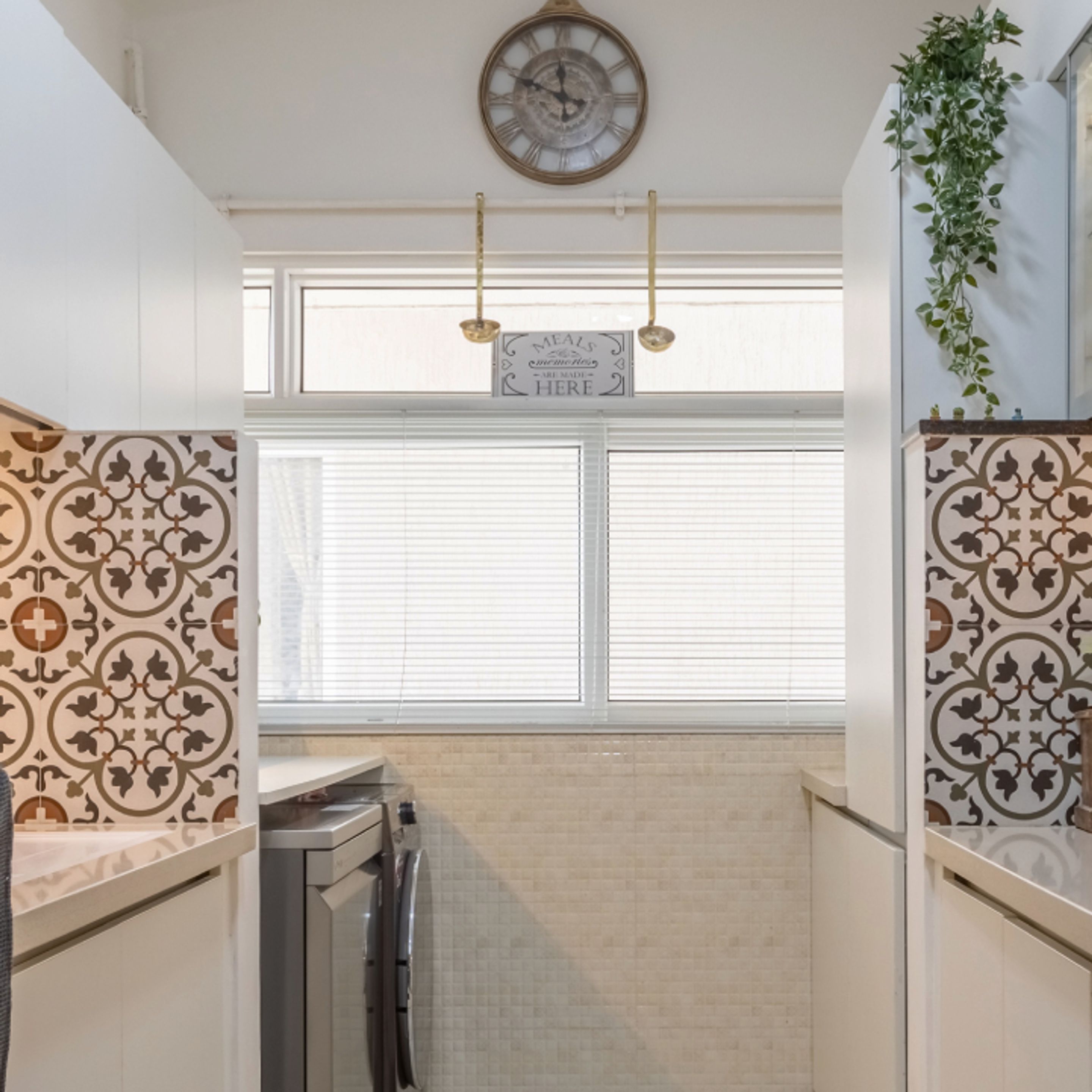 UPVC White Sliding Window Design For Kitchens | Livspace