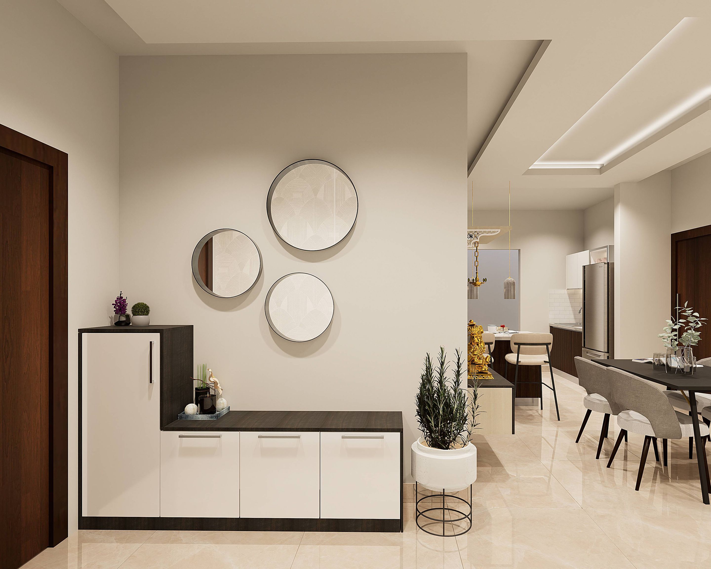 Modern Foyer Design for Spacious Areas | Livspace