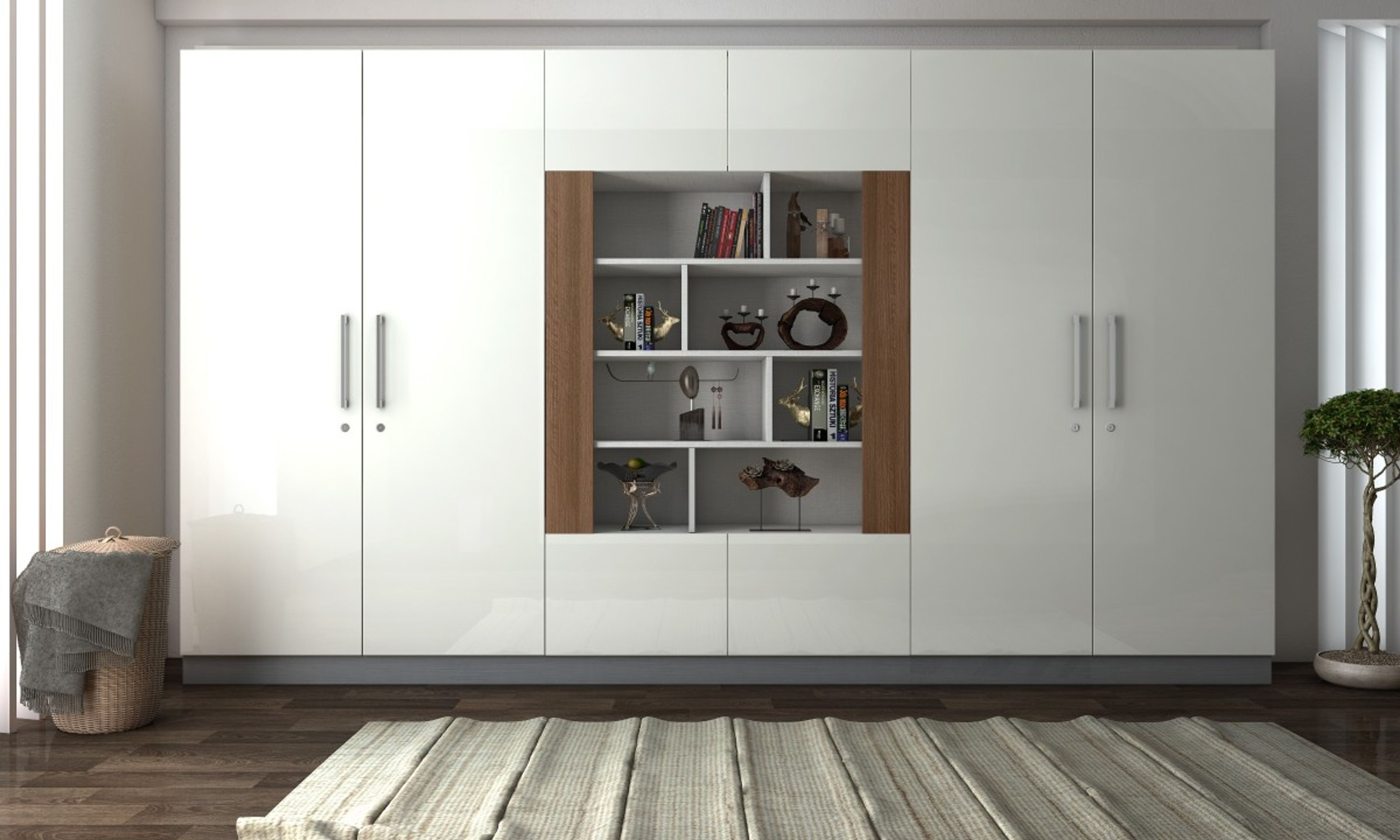 Buy Cellana Wardrobe With Display Unit online in India - livspace.com