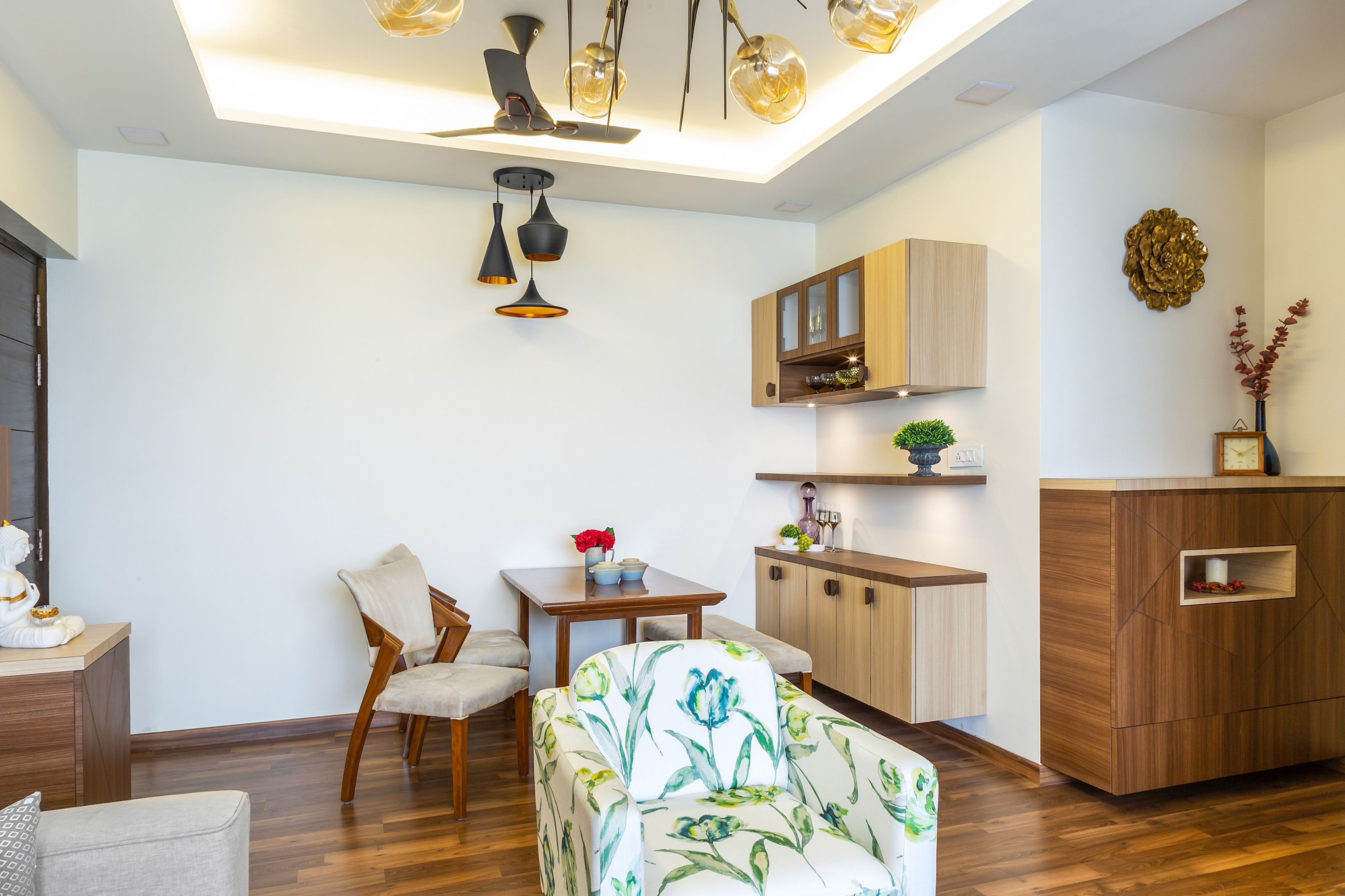 Peripheral False Ceiling With Cove Lights | Livspace