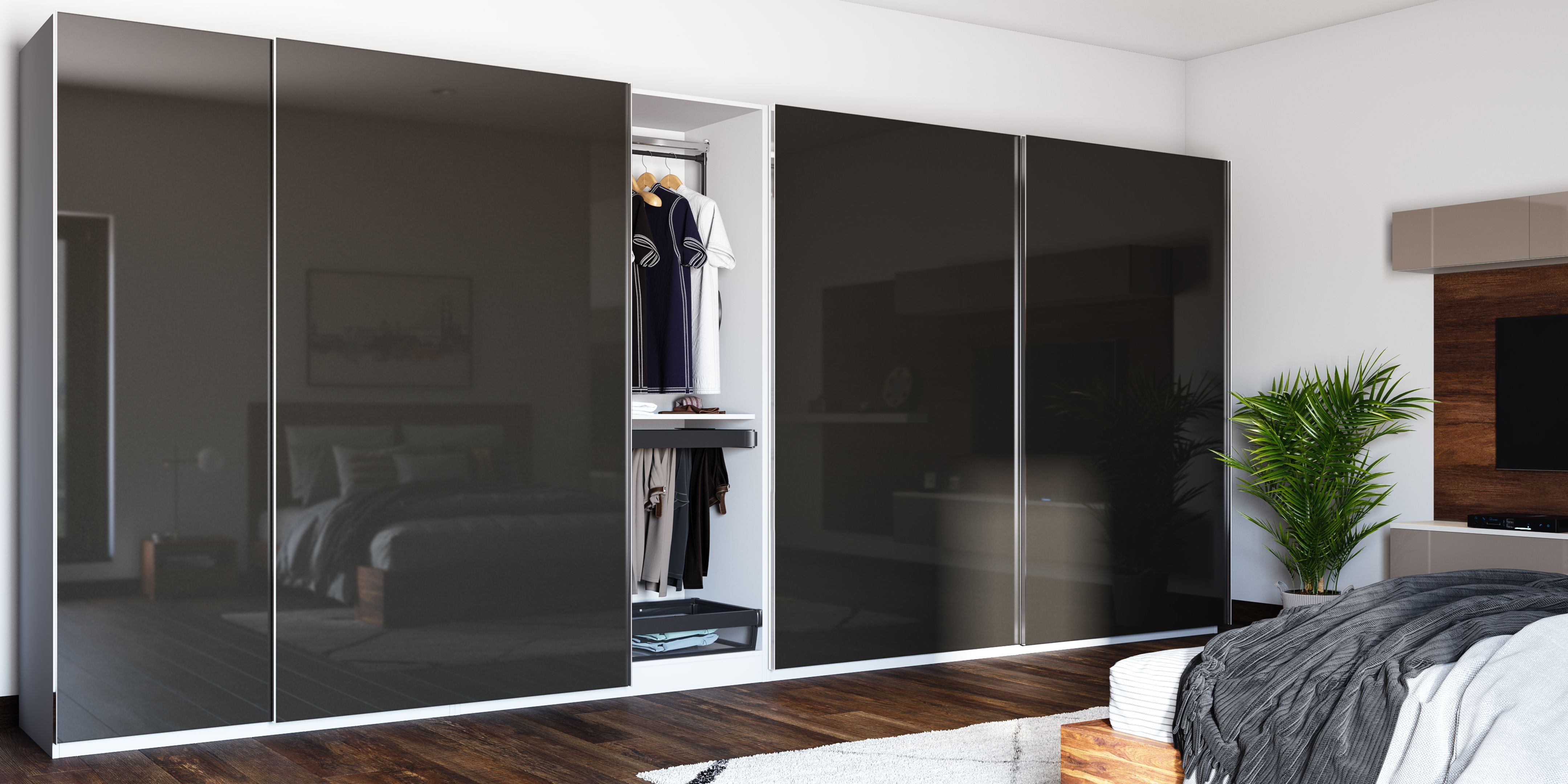 Spacious And Premium Bedroom with Contemporary Design | Livspace