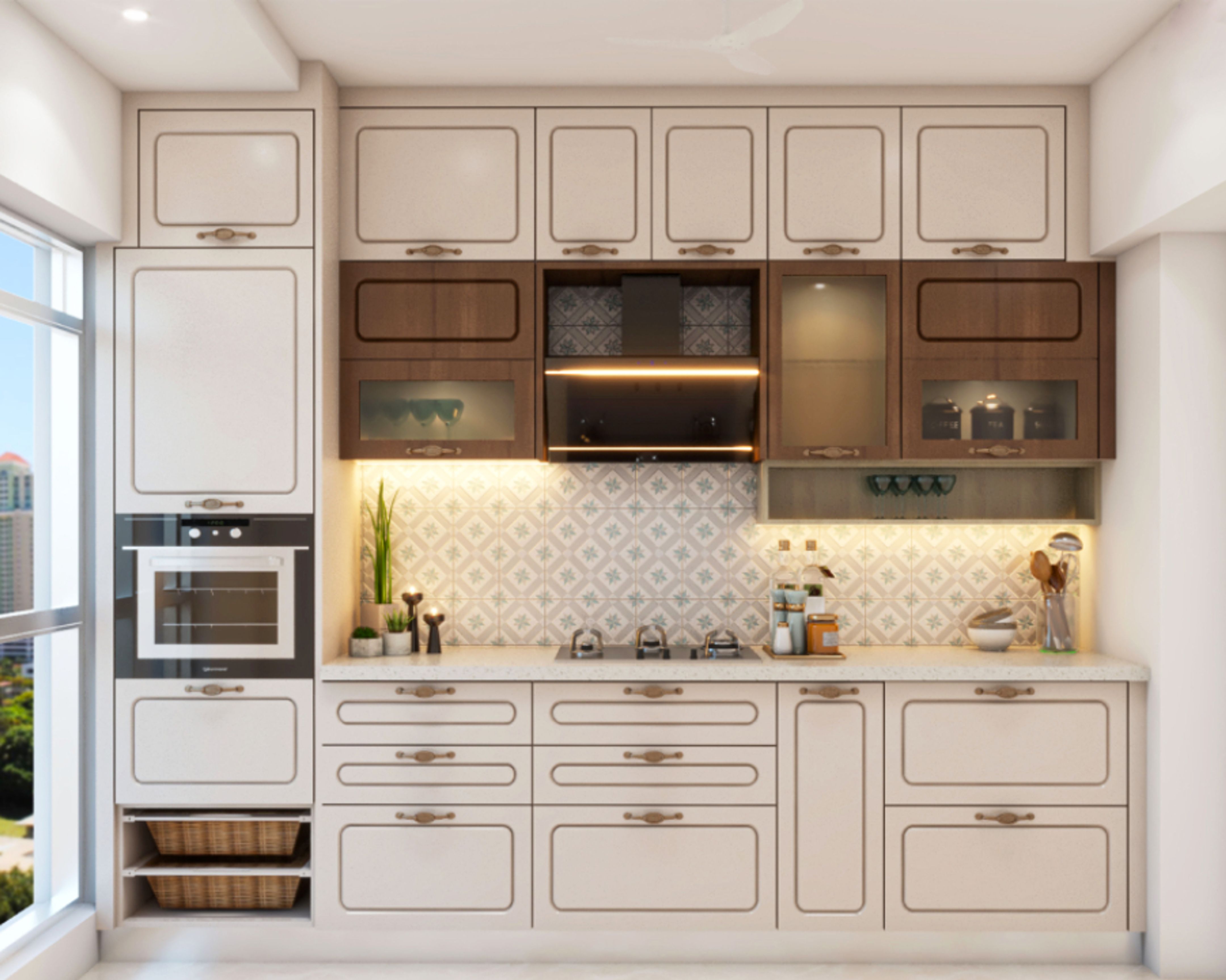 Parallel Kitchen Design With Spacious Lofts And Drawer Storage - 10X8 ...