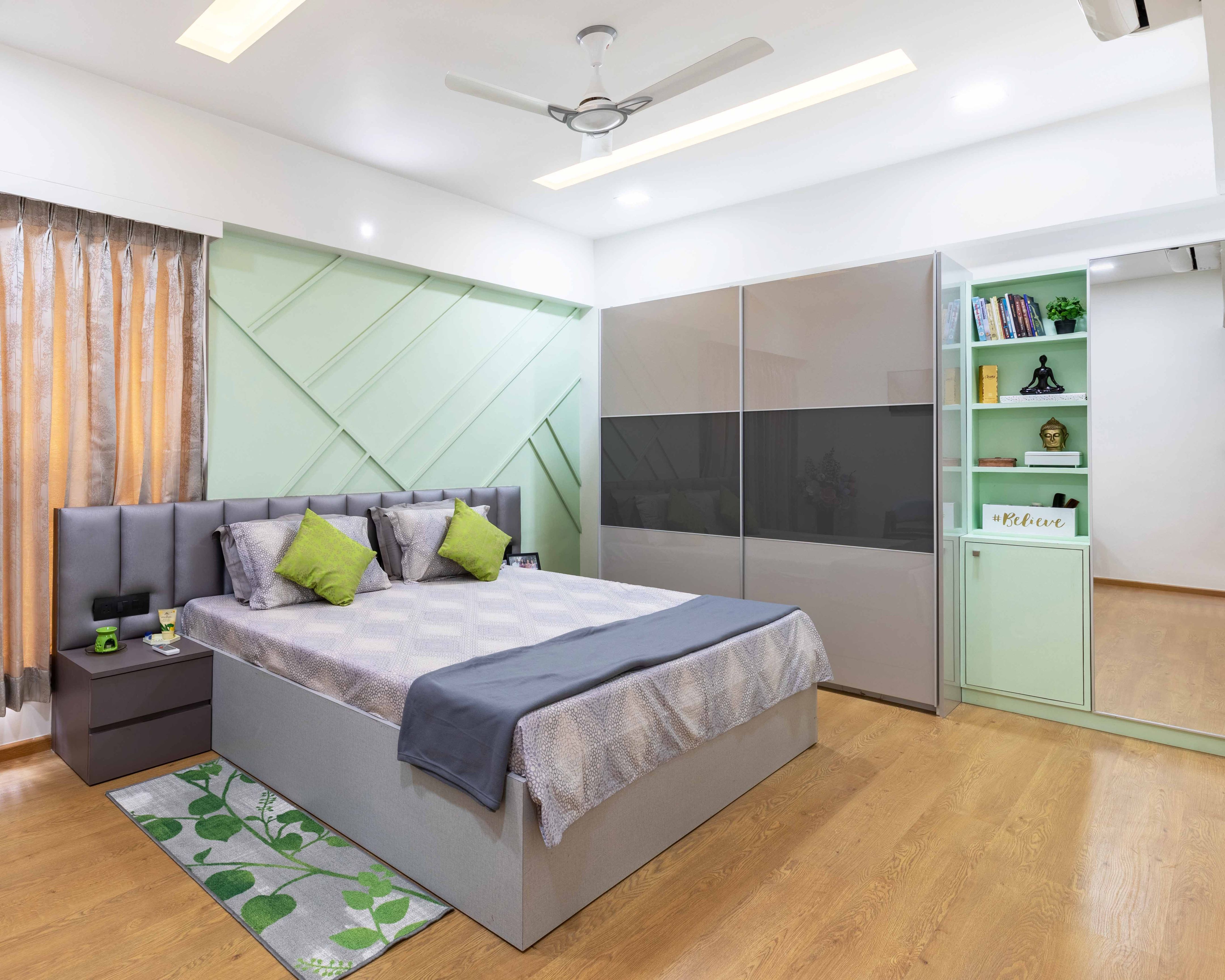 Pastel Green Wall Paint Design With Modern Aesthetics | Livspace