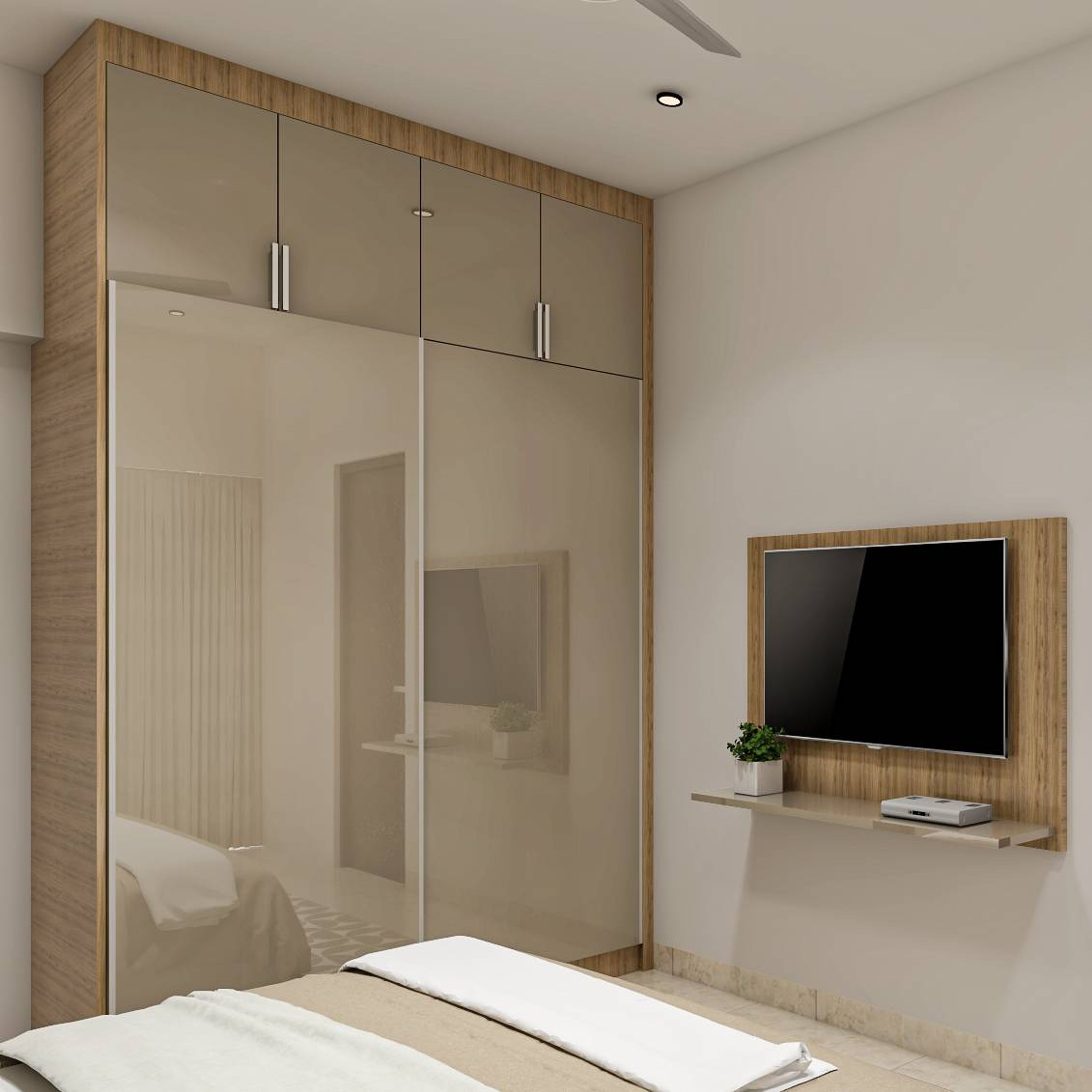 2-Door Sliding Wardrobe Design Bedrooms | Livspace 2-Door Sliding Wardrobe Design Bedrooms | Livspace