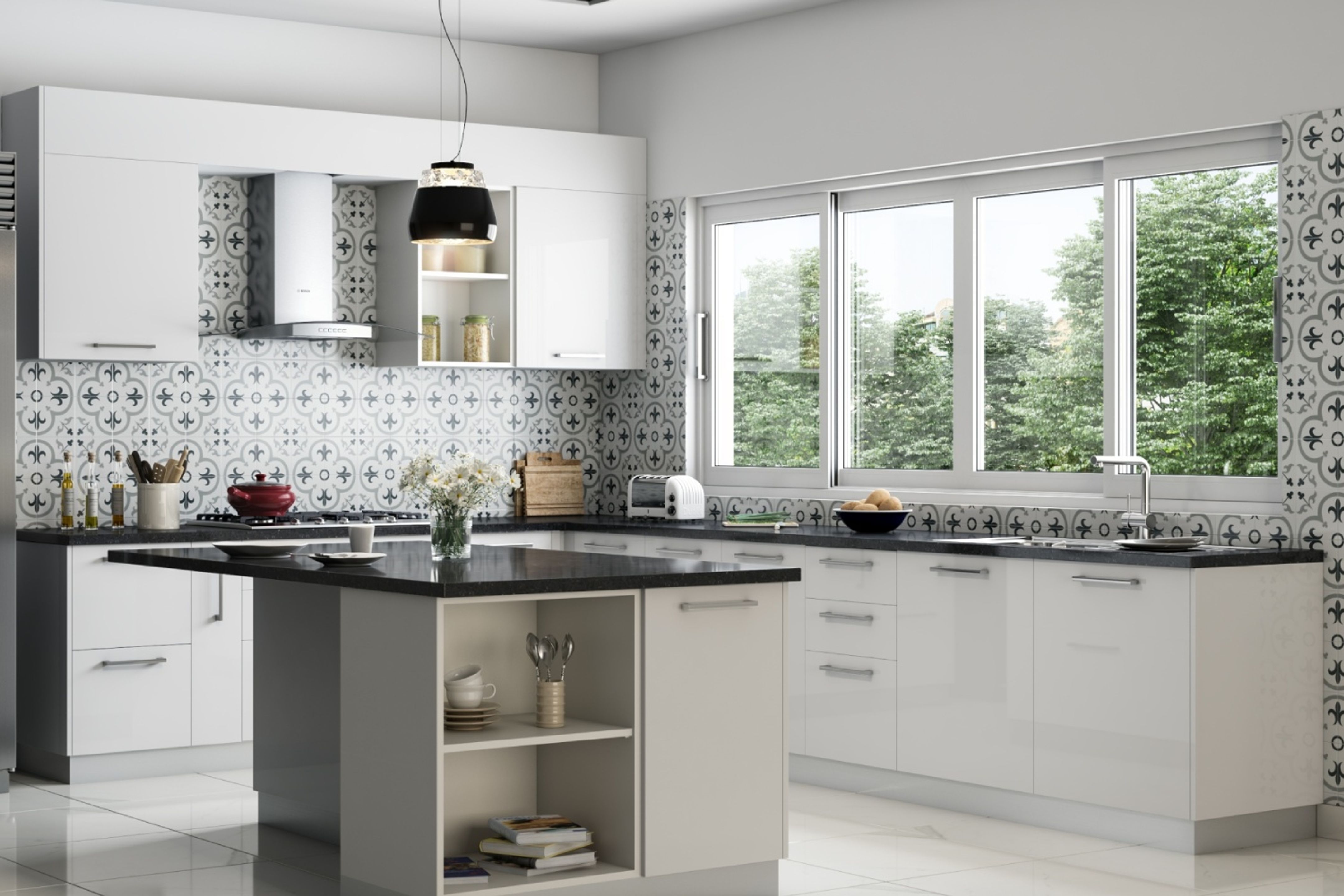 White UPVC Sliding Window Design | Livspace