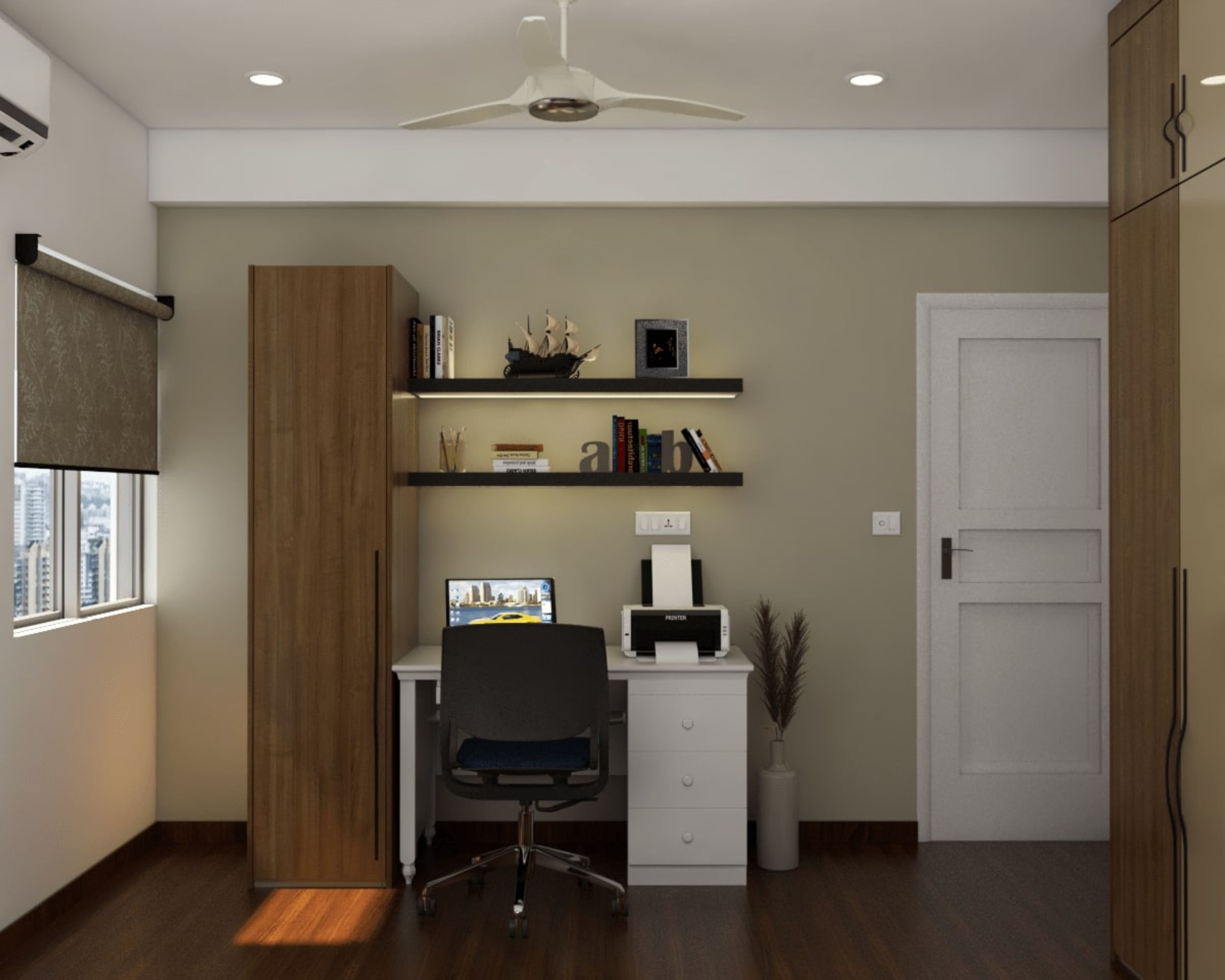 Modern Home Office Design For Rental Homes | Livspace