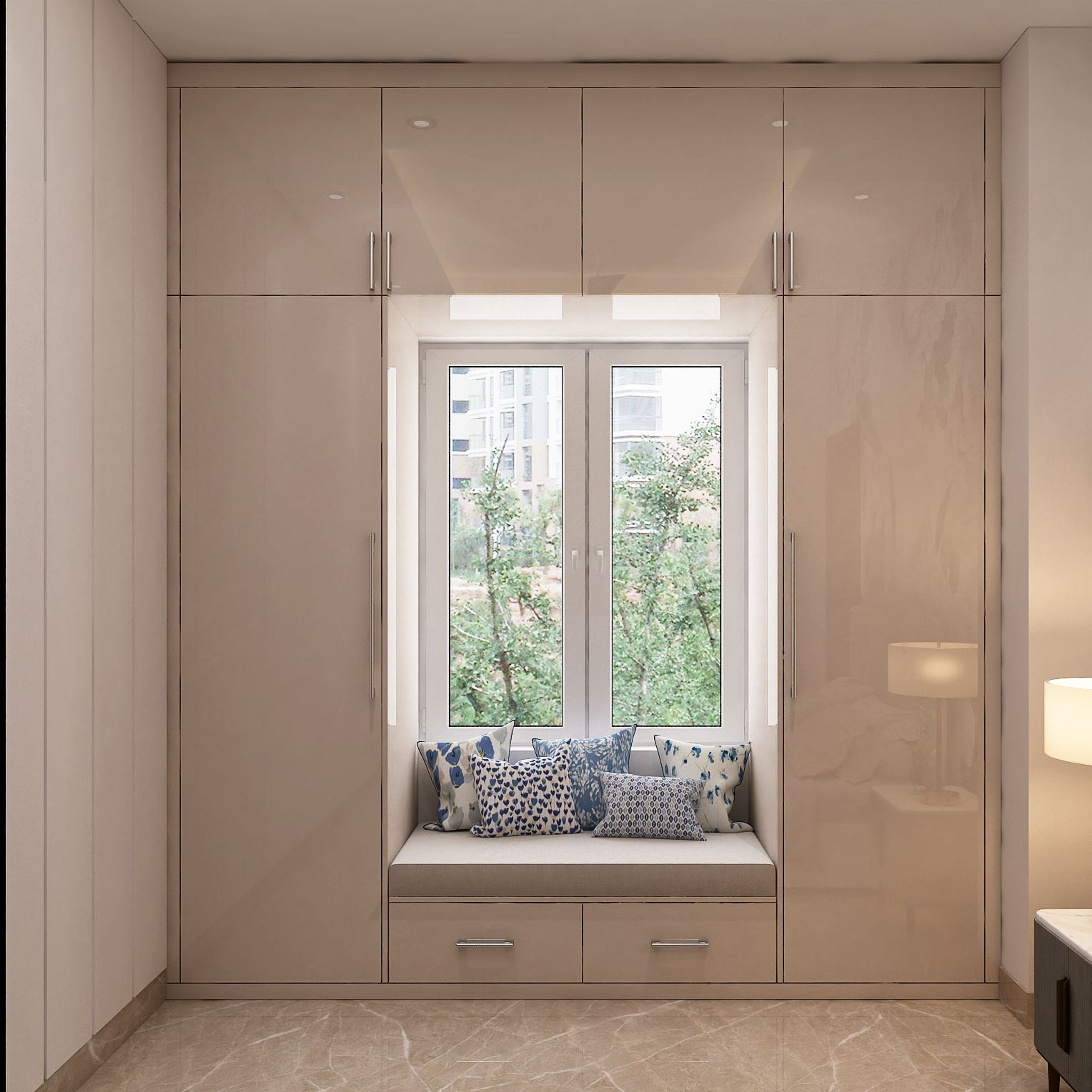 Multi-Functional Modern Style Spacious Wardrobe Design | Livspace