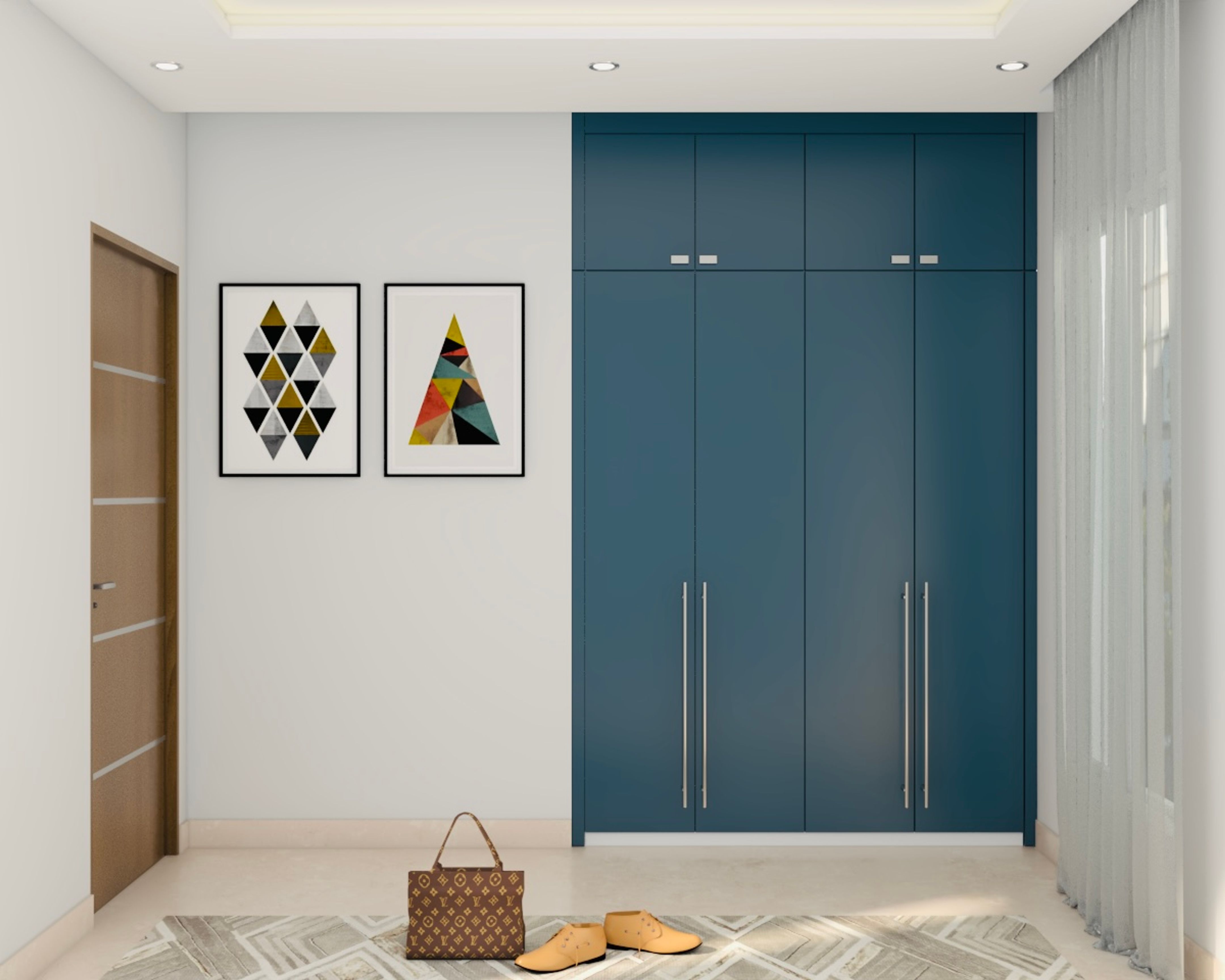 Compact Shore Swing Wardrobe Design | Livspace