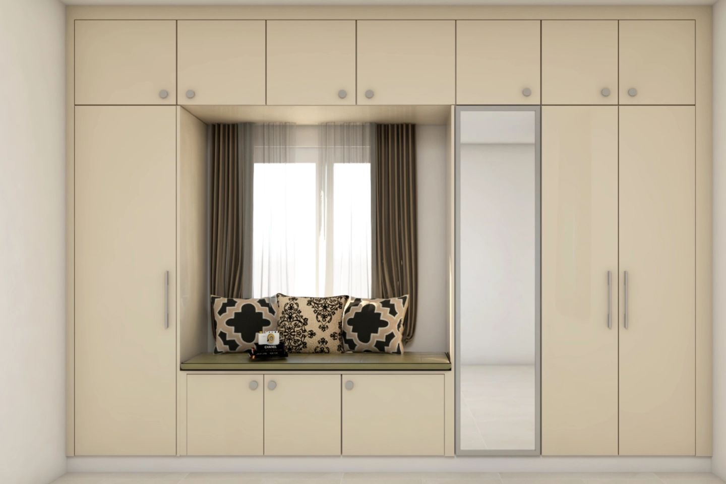Maximum Storage Modern Style Convenient Wardrobe Design | Livspace