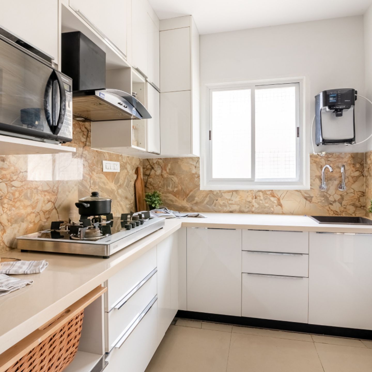 Kitchen Window Design With A Mosquito Mesh | Livspace