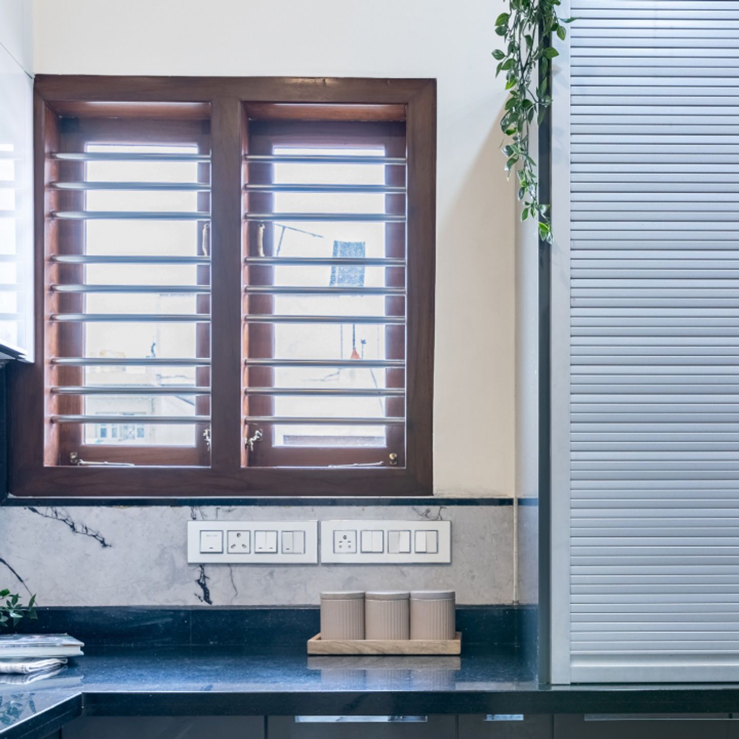 Kitchen Window Design With Grills For Protection | Livspace