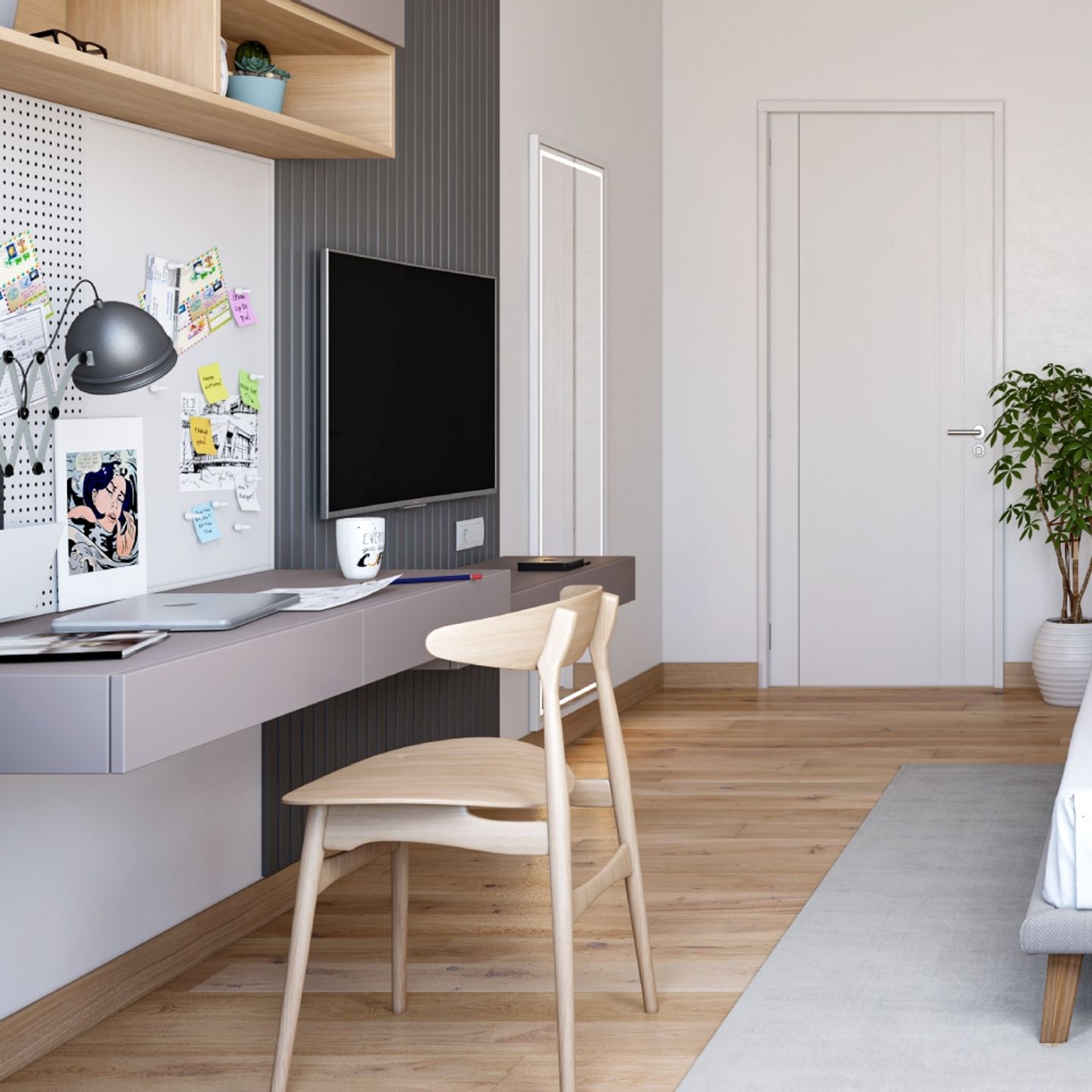 Light Oak Flooring Tiles With A Matte Finish | Livspace