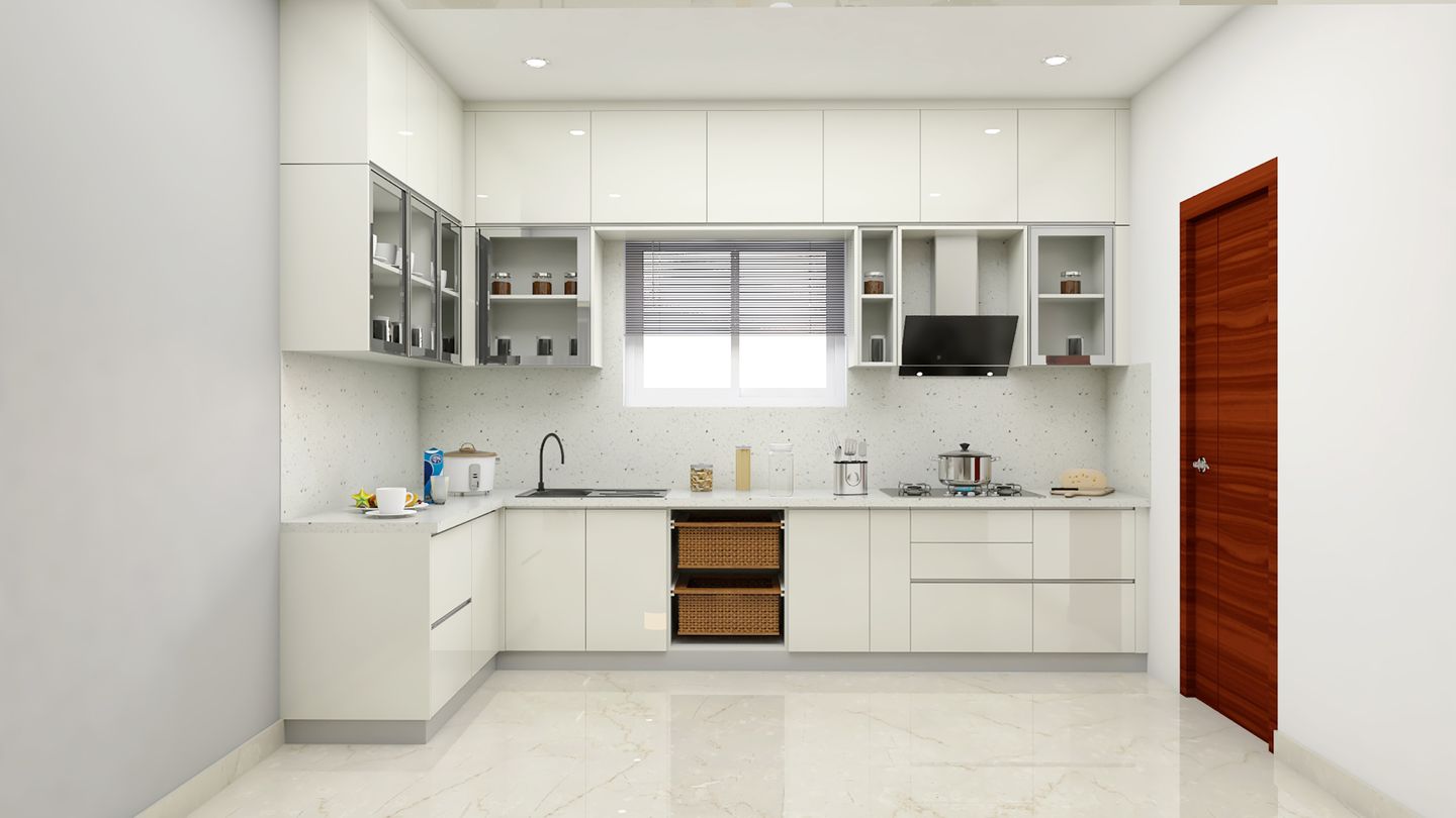 Modern Muted Modular Kitchen Design