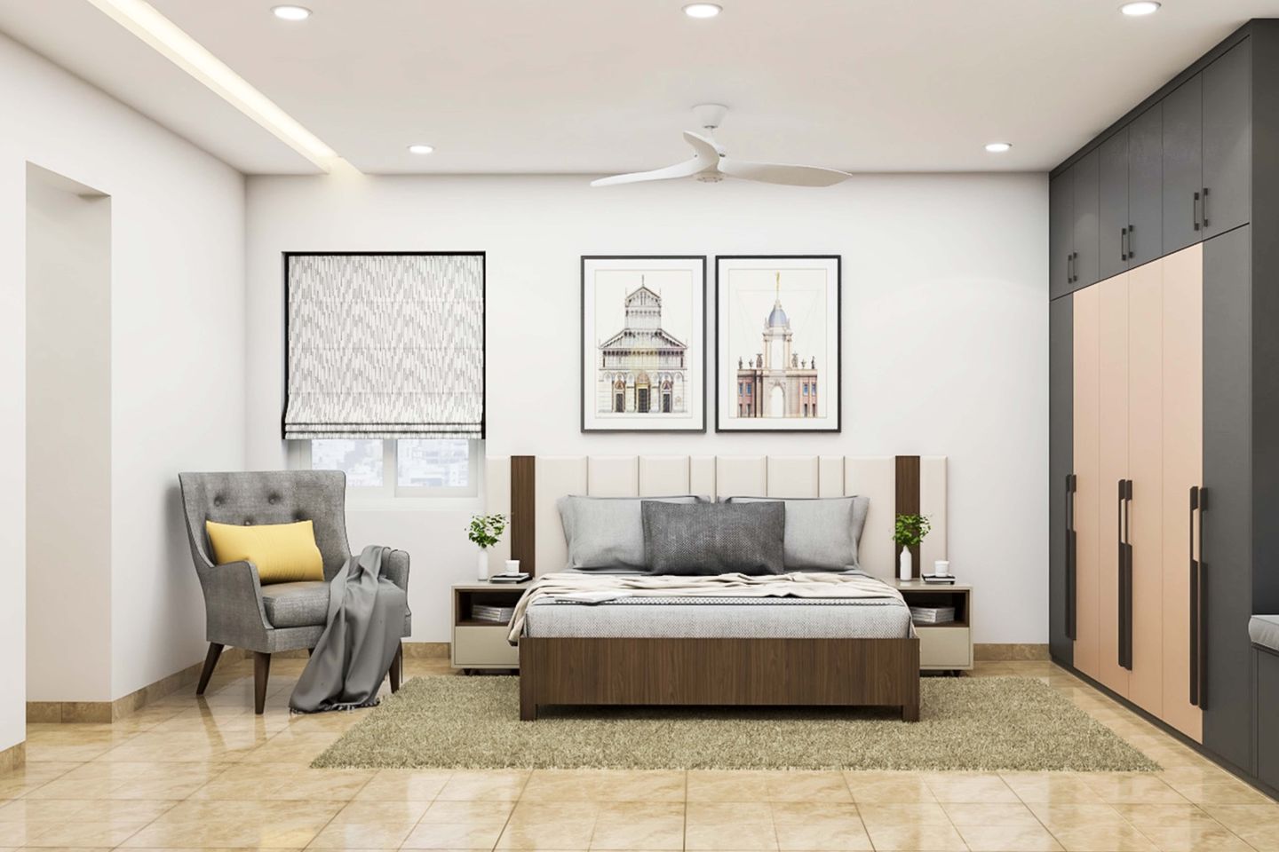 POP Bedroom False Ceiling Design - 12X10 Ft | Livspace