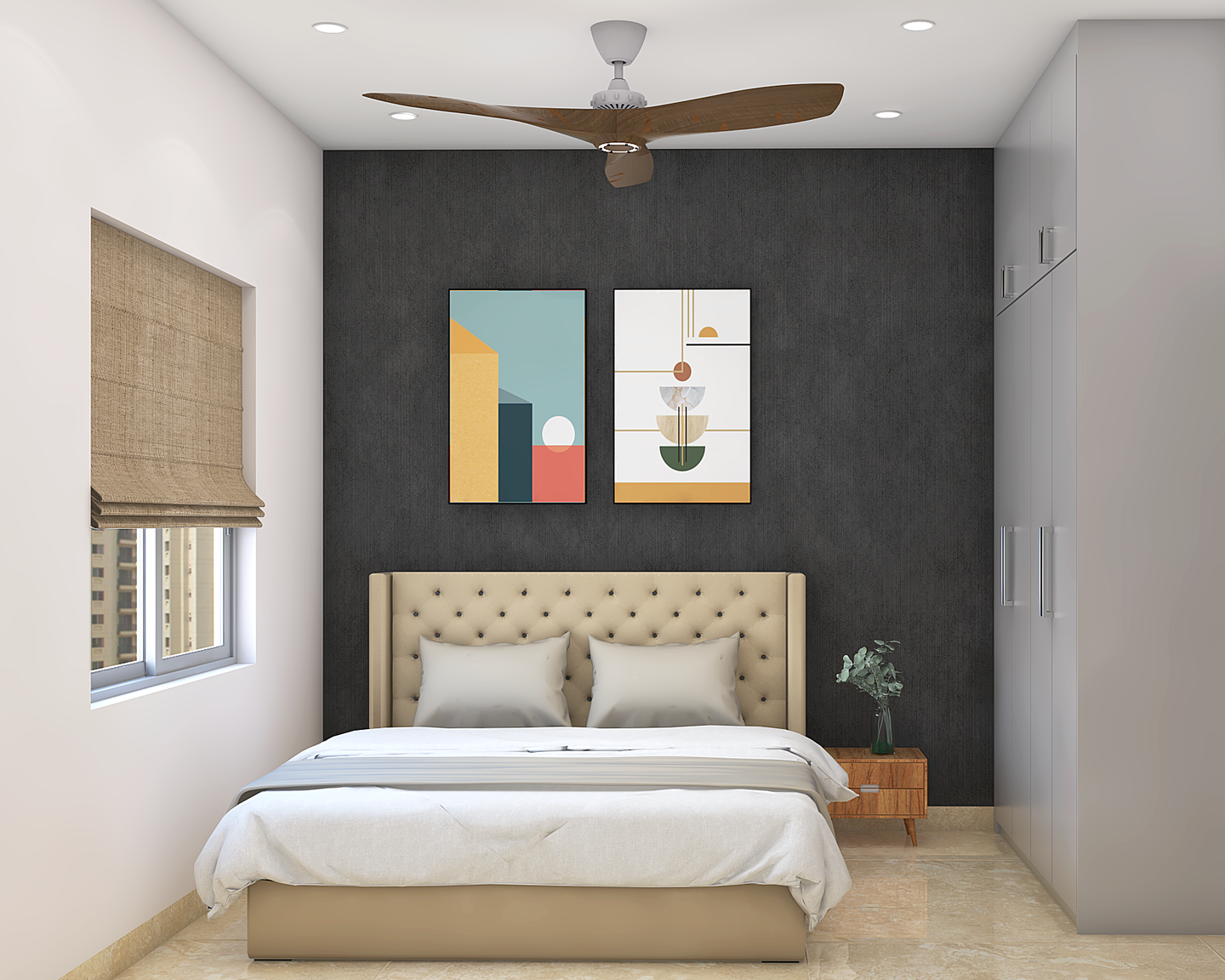 Modern Guest Room Designed For Convenience | Livspace