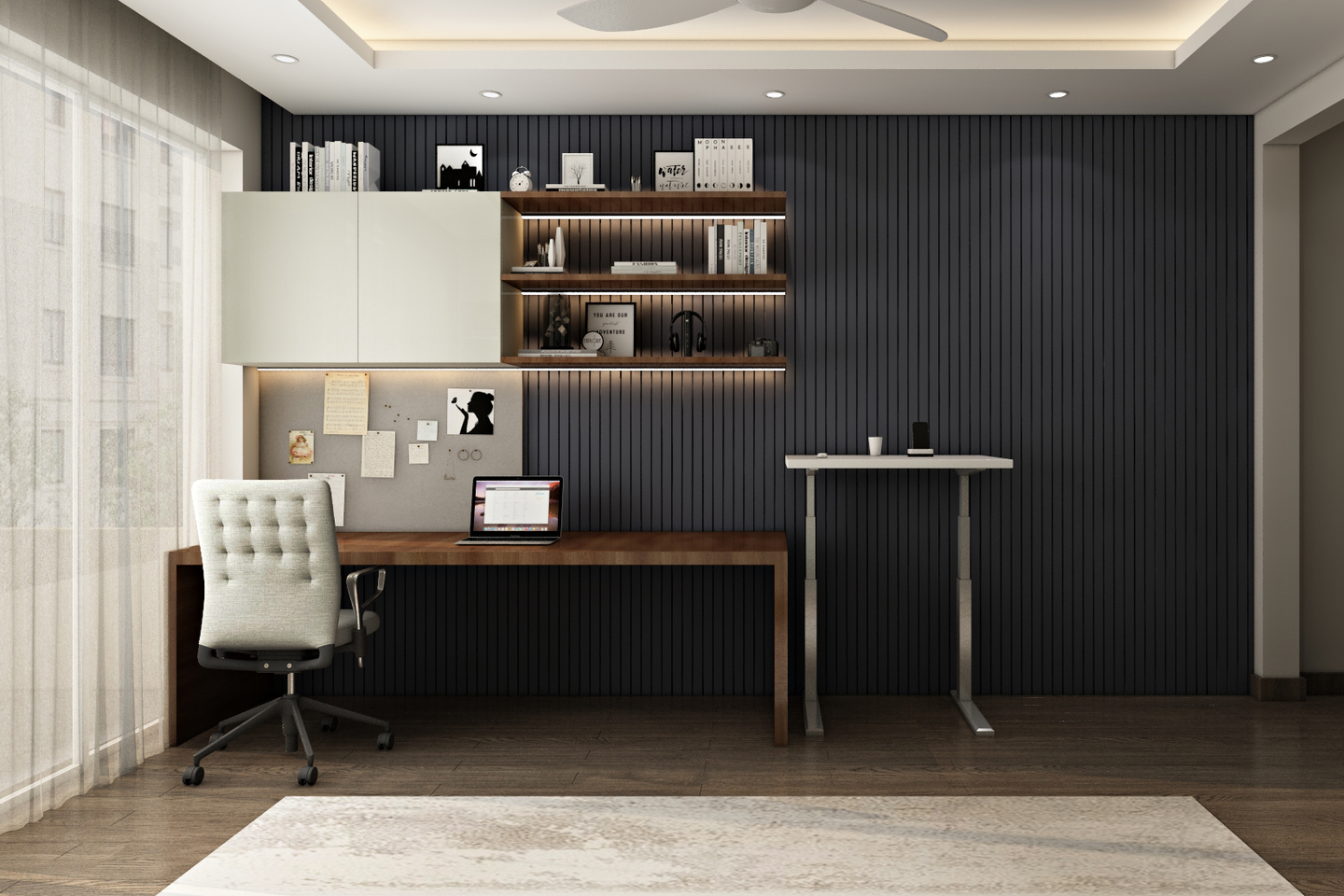 Modern Home Office With Simple Decor Ideas | Livspace