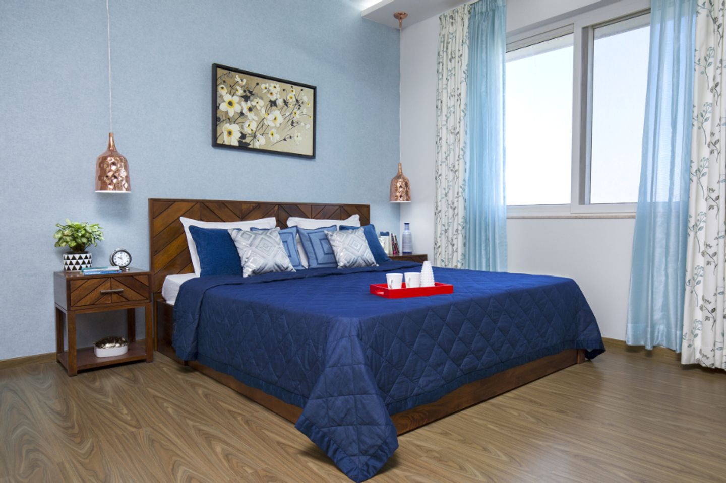 Bedroom Window Design With A White UPVC Finish | Livspace