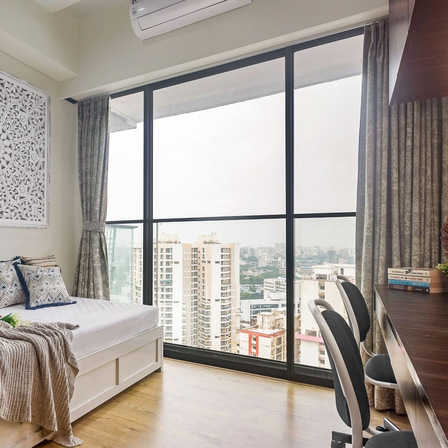 Large Swing Window Design For Bedrooms And Living Rooms | Livspace