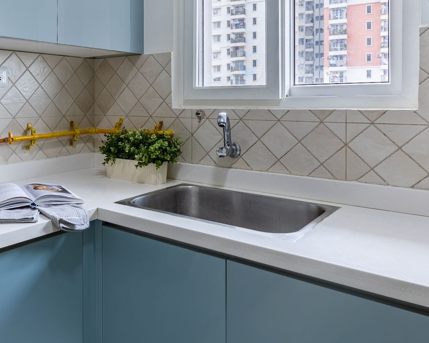 Rectangular Stainless Steel Basin Wash With Top Mount Single Bowl ...