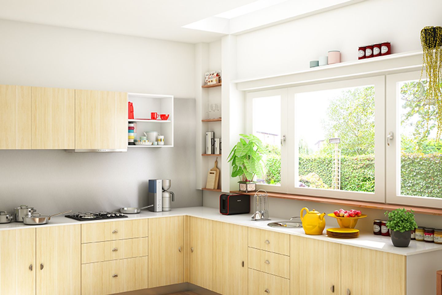5 Breathtaking Large Kitchen Window Designs