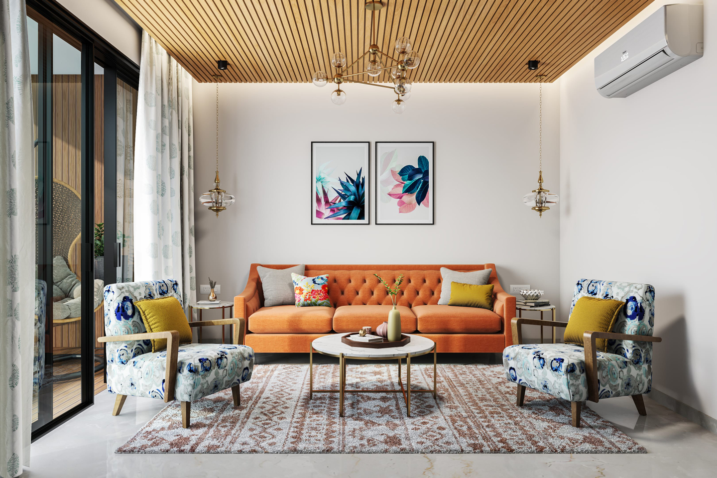 Square Ceiling Design With Cove Lights | Livspace