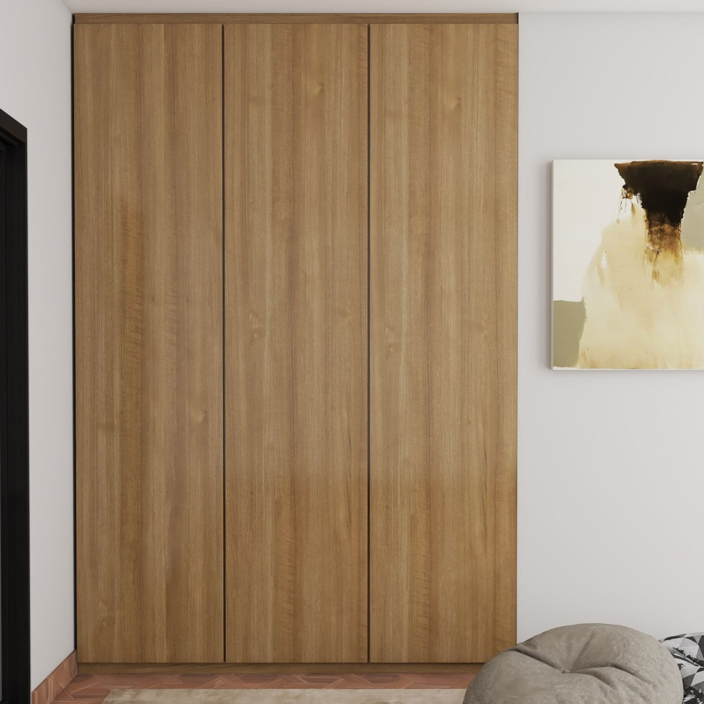 Wooden Laminate Design For Wardrobes | Livspace