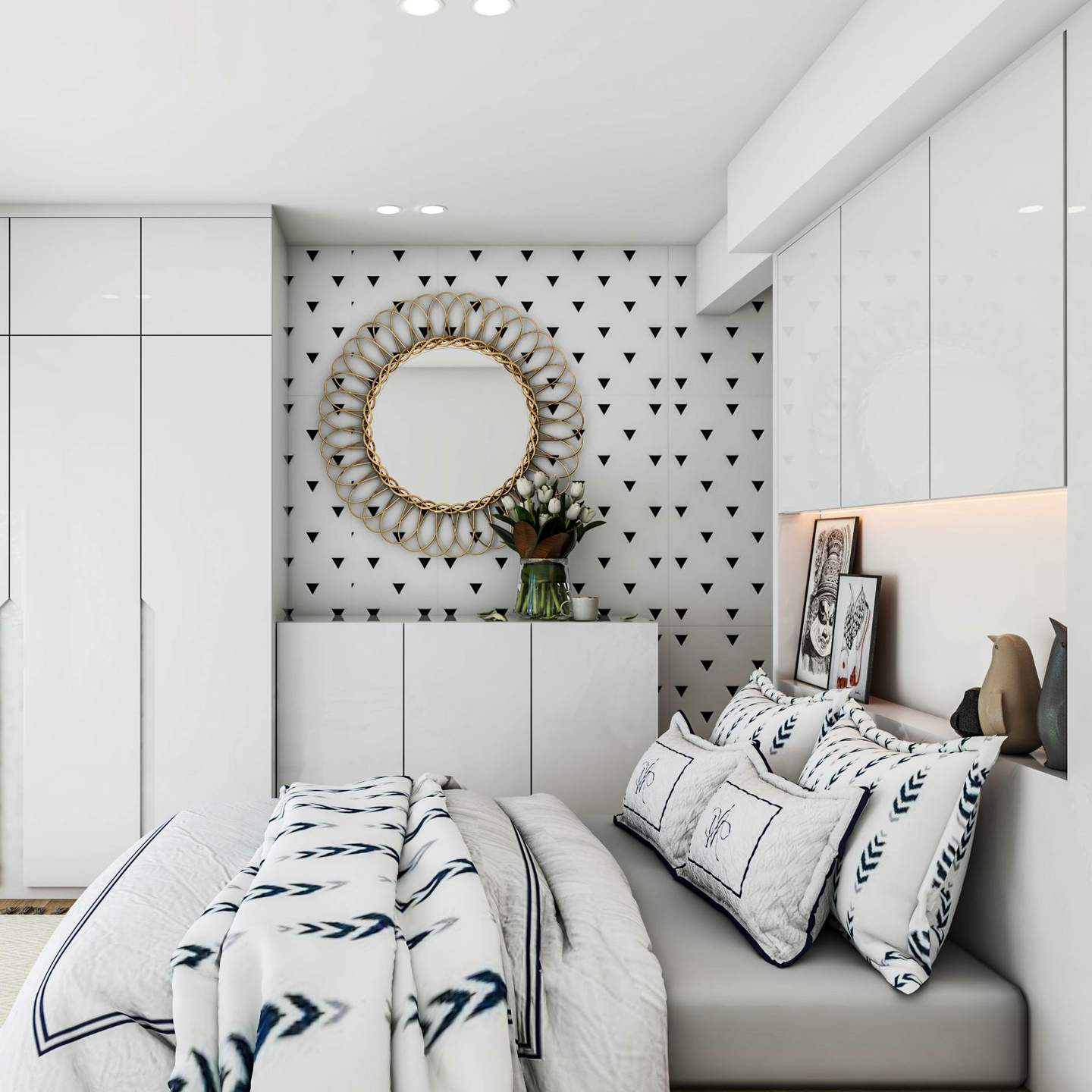 Low-Maintenance Wall Design For Bedrooms And Living Rooms | Livspace