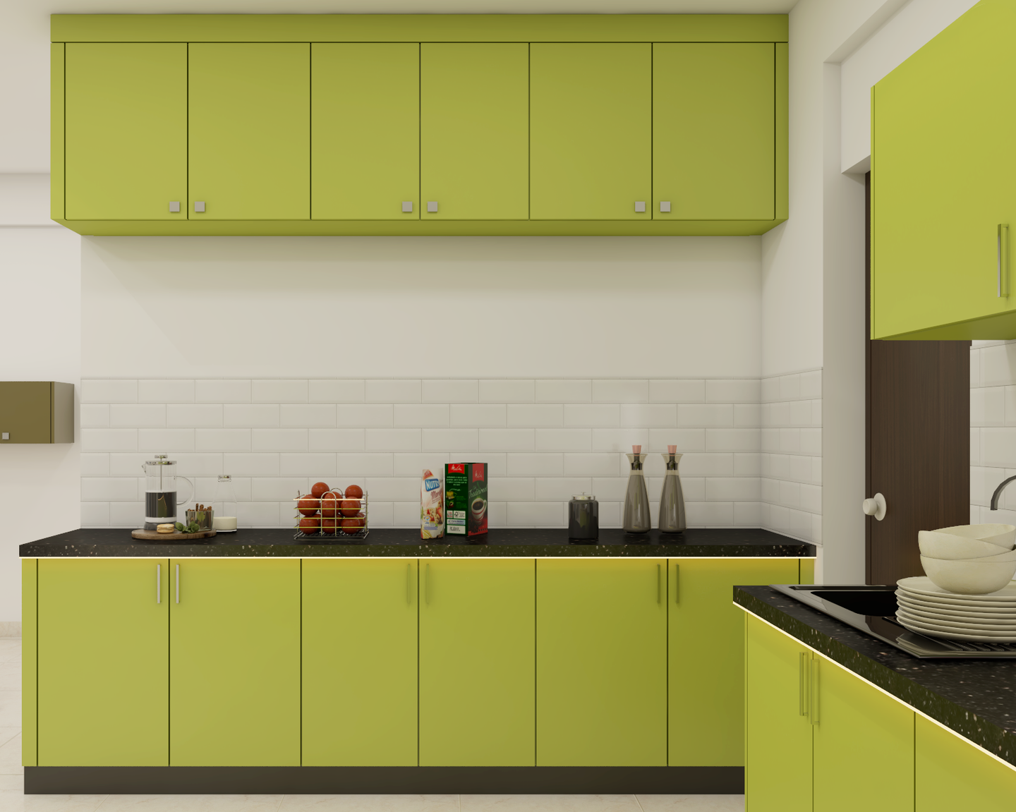 Compact Modern Style Low Maintenance Kitchen Design | Livspace