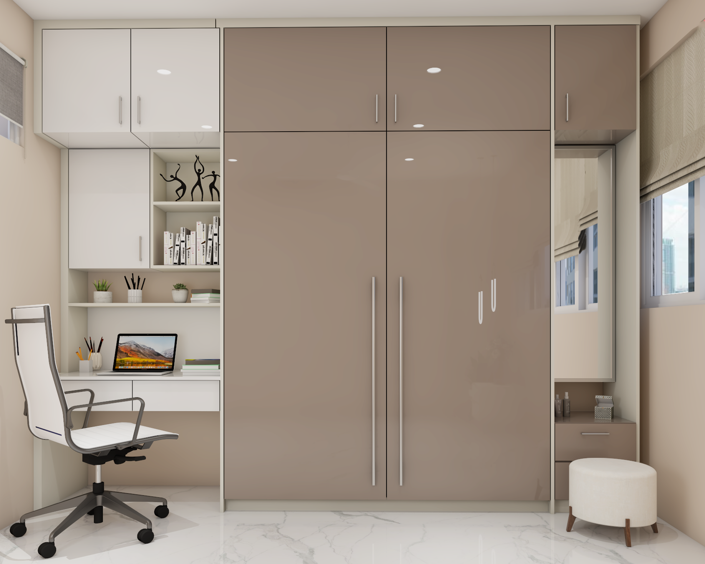 Multi-Functional Spacious Contemporary Wardrobe Design | Livspace