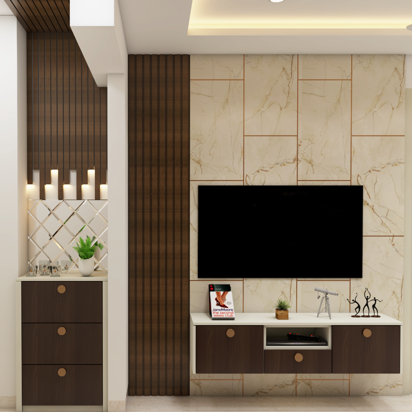 Compact Convenient Low Maintenance Foyer Design | Livspace