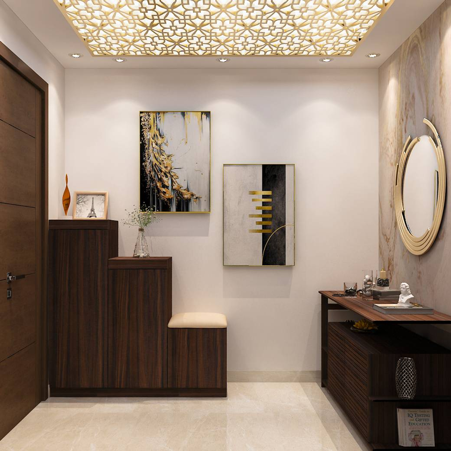 Classy Foyer Design With Rich Interiors | Livspace