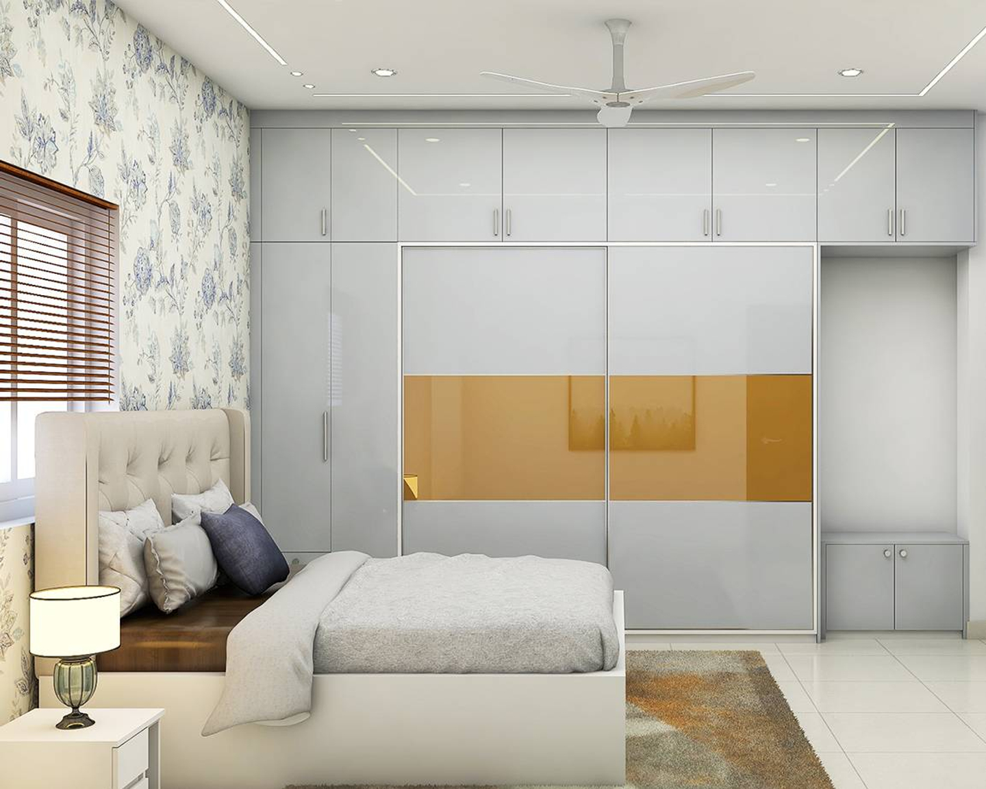 Modern Master Bedroom With Sliding Wardrobe Design | Livspace
