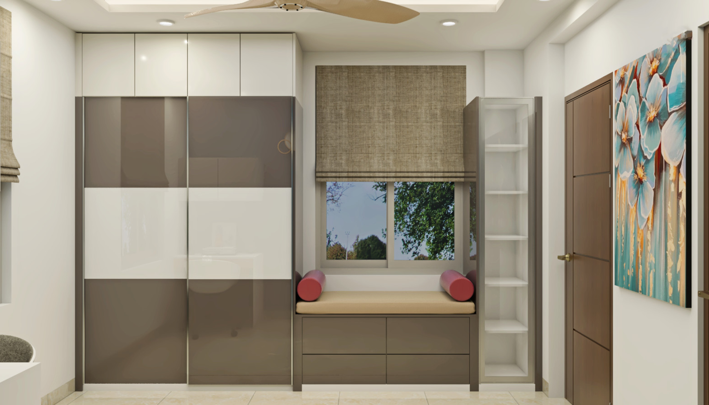 Spacious Convenient Low Maintenance Classic Style Wardrobe | Livspace