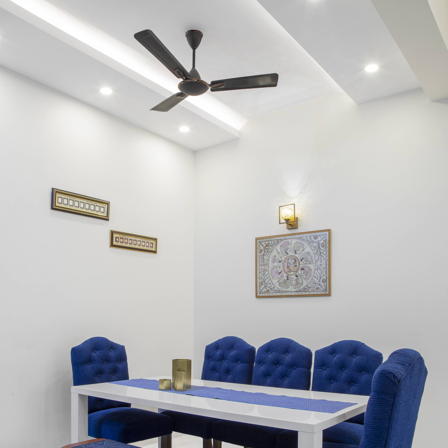 Rectangulae POP False Ceiling Design | Livspace