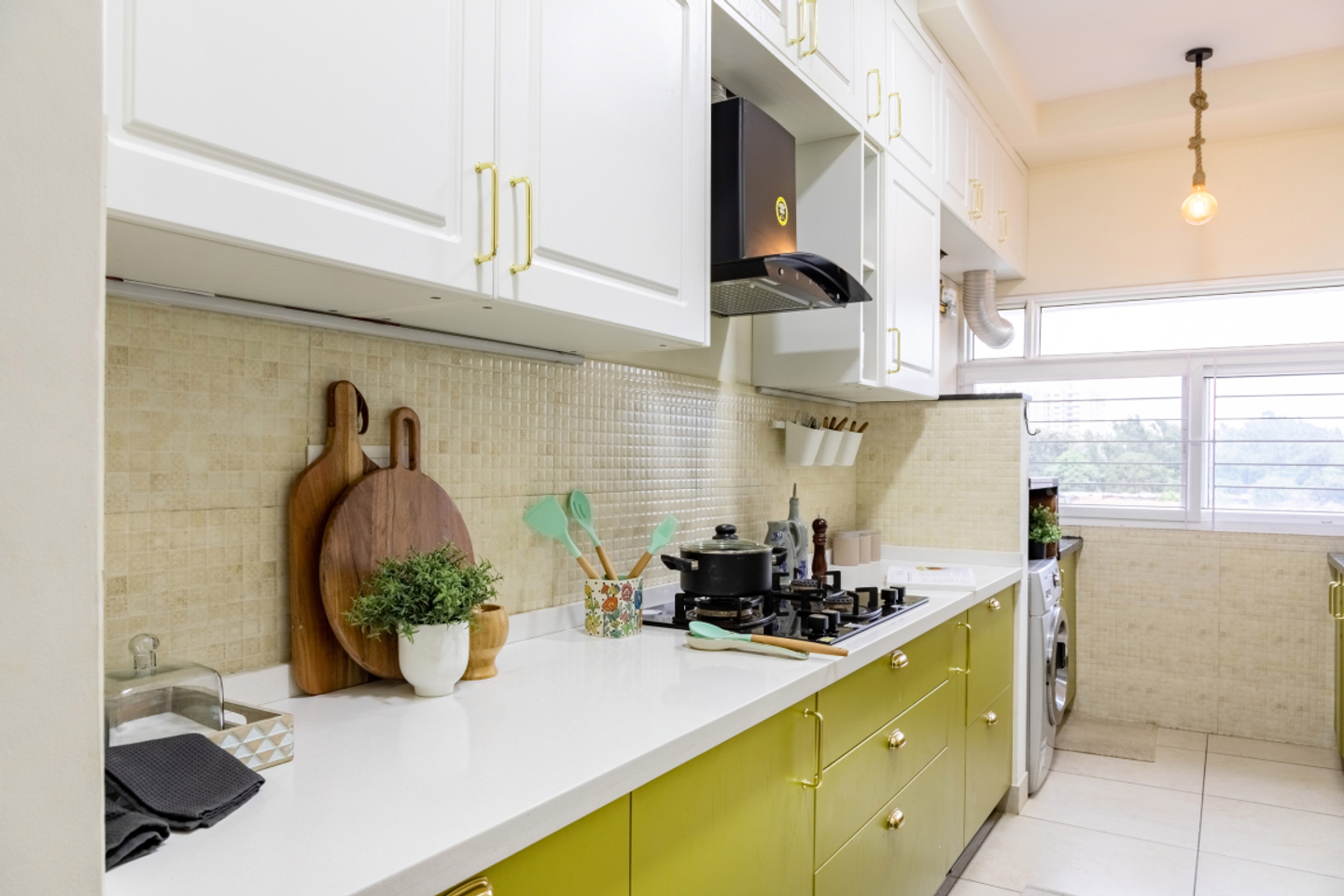 Beige Ceramic Wall Tiles Design | Livspace