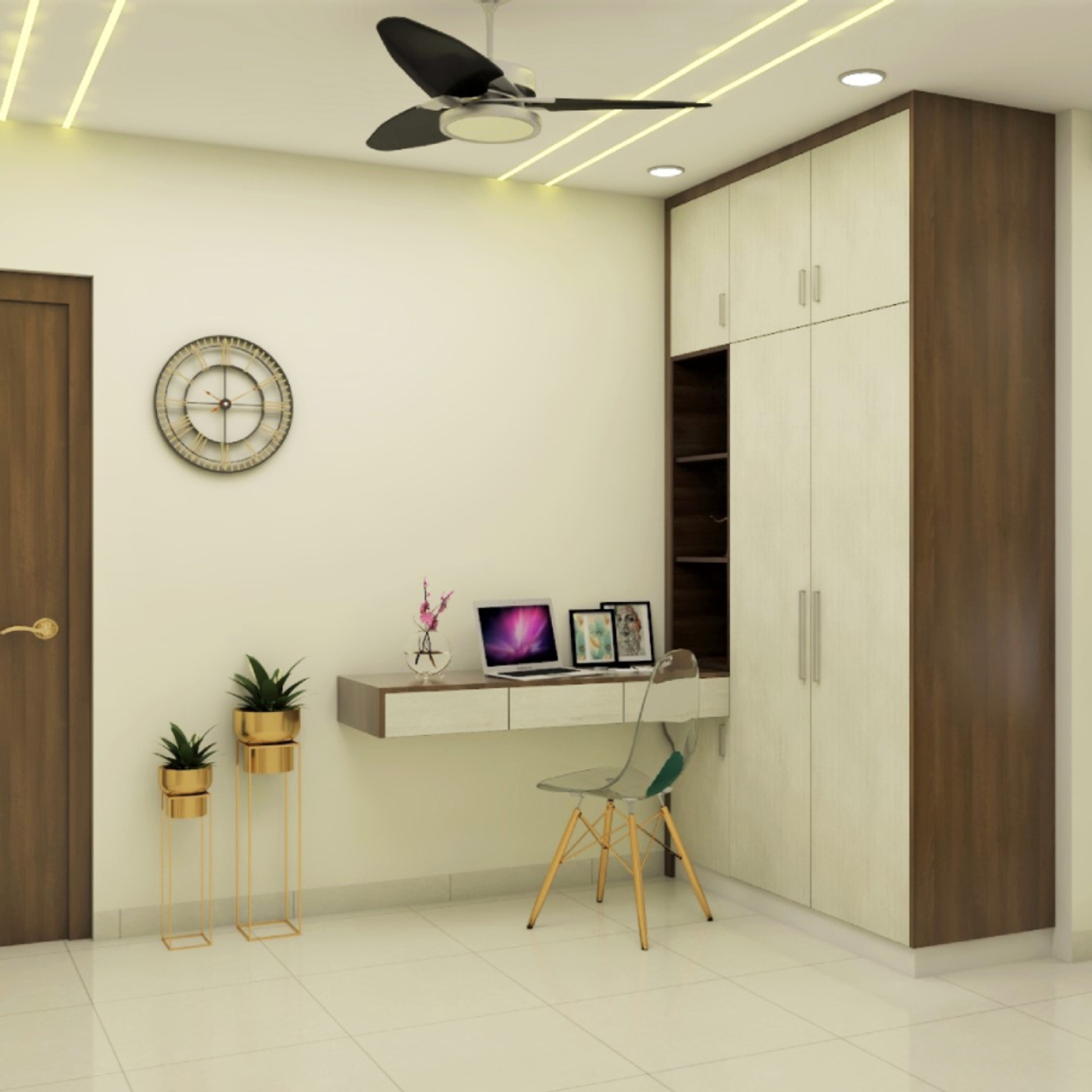 Compact Study Room Design For Room Corners | Livspace