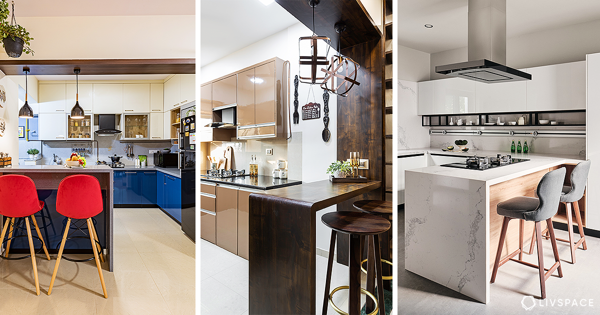 8 Breakfast Counter Designs That Work Great in Indian Kitchens