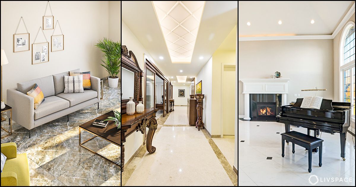 14 Stunning Marble Flooring Designs for Your Home | Livspace
