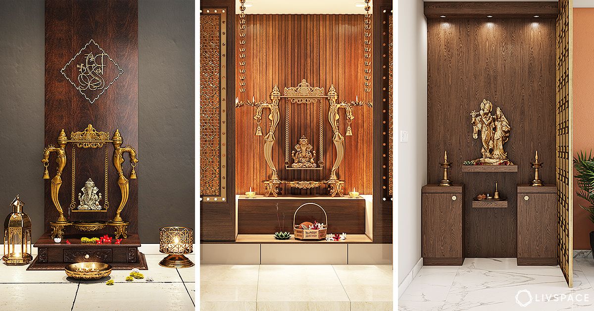 15+ Wooden Mandir Designs for Home | Wooden Temple for Home