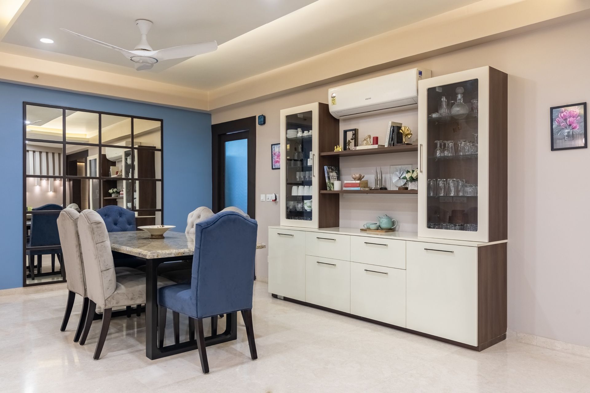 Contemporary Drop Down Rectangular False Ceiling Design | Livspace