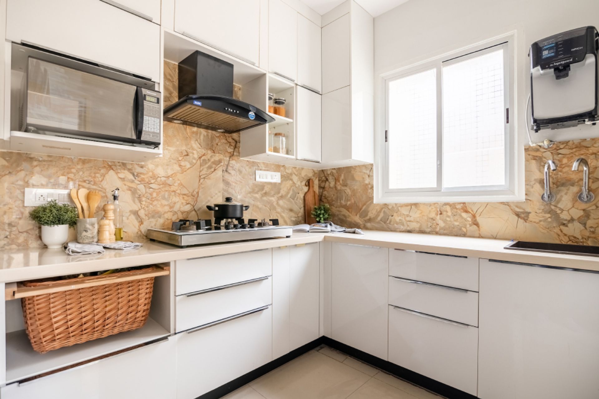 Kitchen Window Design With A Mosquito Mesh | Livspace