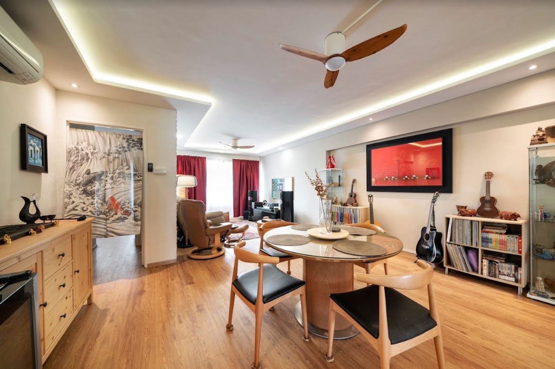 Simple White Peripheral False Ceiling Design | Livspace