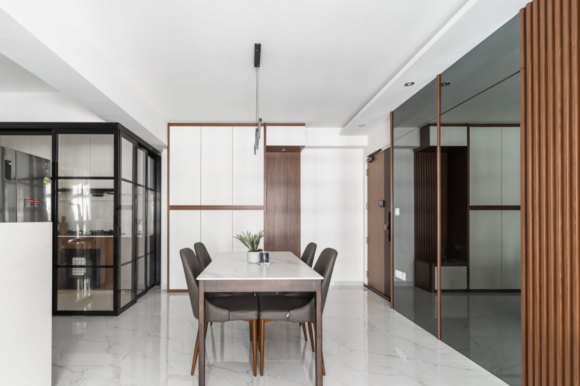 Gypsum Ceiling Design With Strip Lighting | Livspace