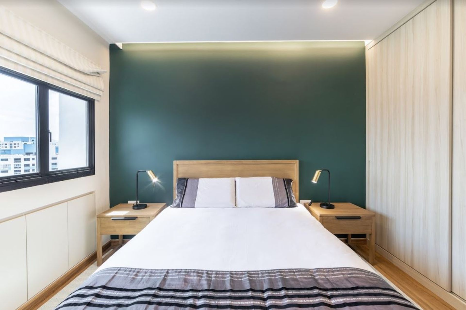 Drop-Down False Ceiling Design With LED Lights | Livspace