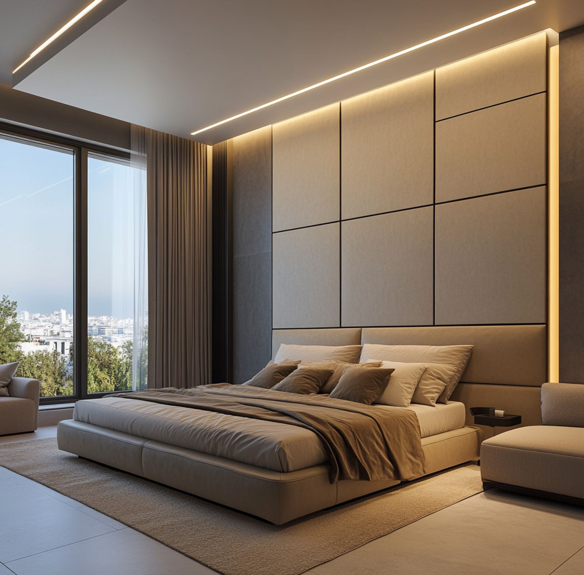 Modern Gypsum False Ceiling Design with Cove Lighting and Paint Finish ...