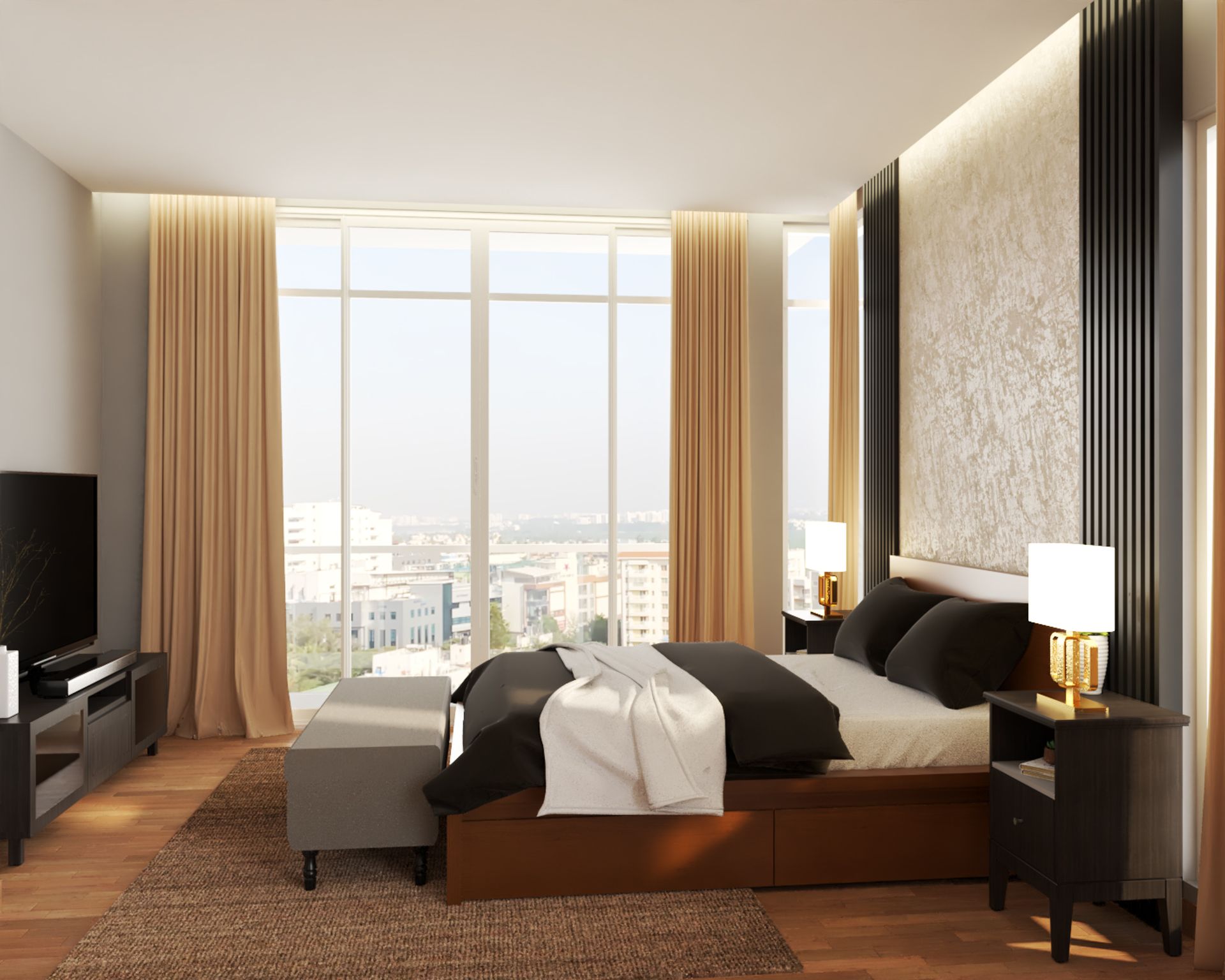 Drop-Down False Ceiling Design With Classic Aesthetics | Livspace