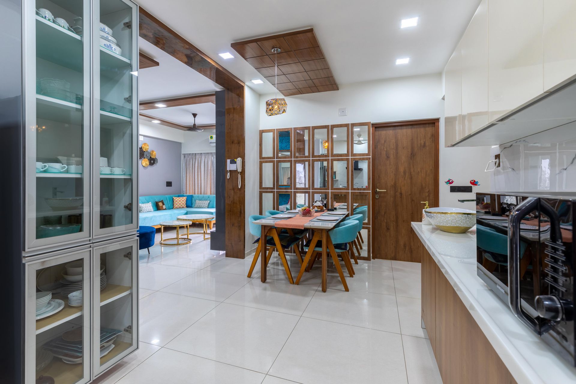 Trendy 3-BHK Flat In Ahmedabad | Livspace